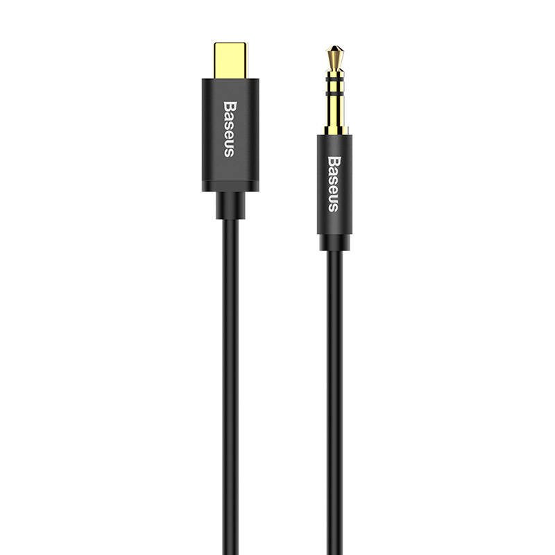 Baseus Yiven garso kabelis USB-C - mini jack 3,5 mm, 1,2 m (juodas ...